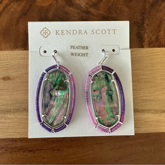 Kendra Scott | Jewelry | Kendra Scott Silvertone Threaded Elle Drop ...